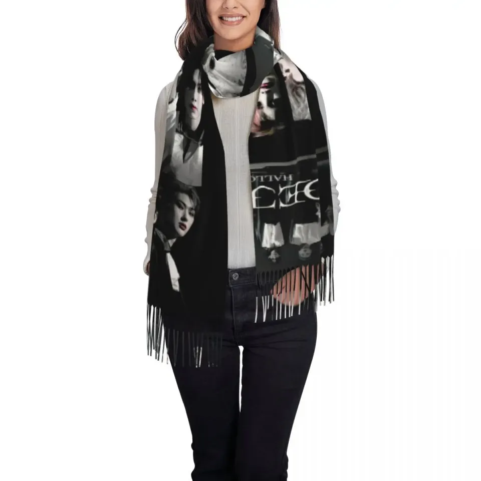 Kpop Star Singer Idol ATEEZ ATINY Scarf Tassel Scarves for Women Soft ...