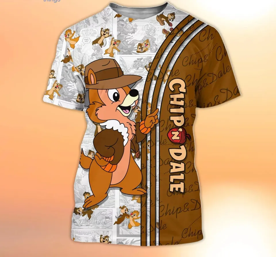 Chipmunks Chip And Dale Disney Shirt, Disney 3D Printed Shirt | ID ...