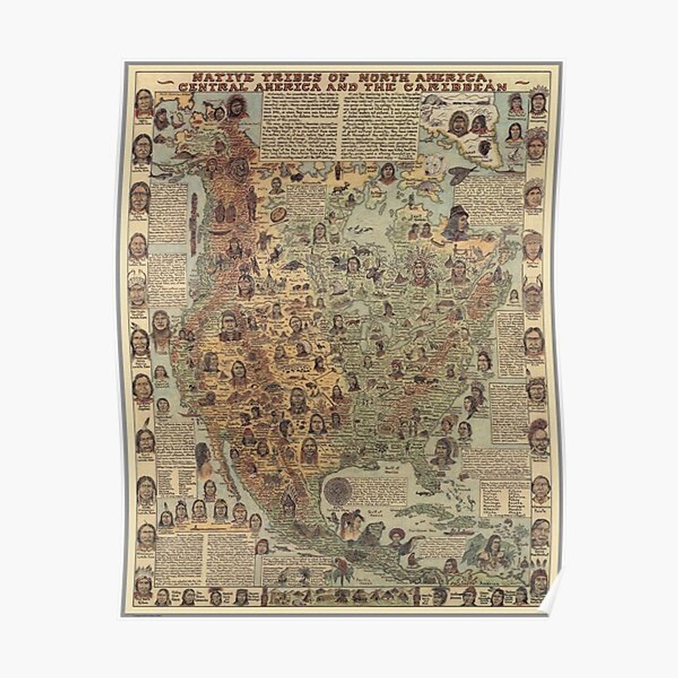 Native Tribes Of North America Central American And The Caribbean ...