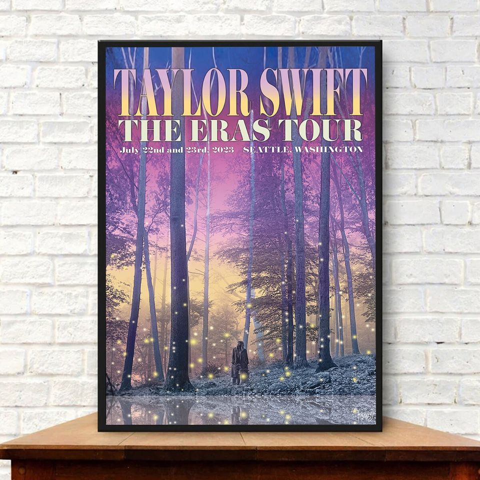 Eras Tour Seattle Poster, Taylor Eras Tour Seattle VIP Poster | ID ...
