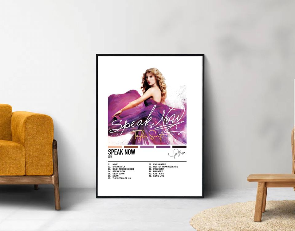Taylor | Speak Now Album Poster | Taylor version Merch | Album Poster ...