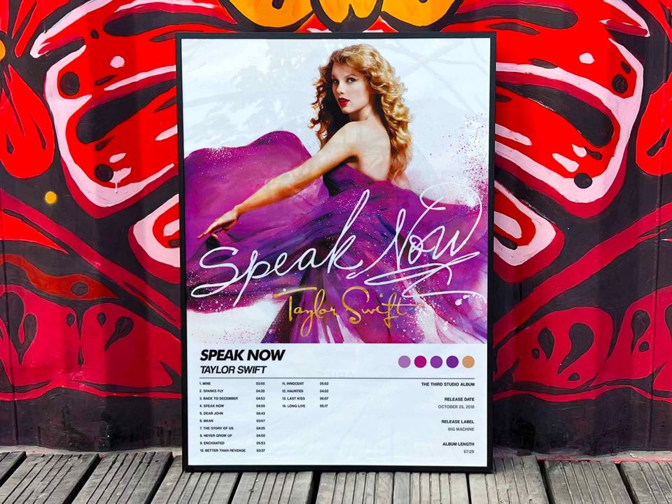 Taylor "Speak Now" Album Cover Poster | ID 23111605 by Mary Grafilo ...