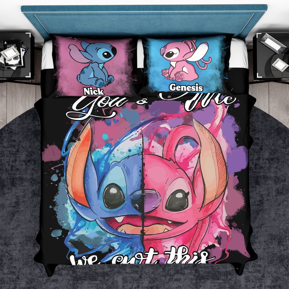 Personalized Stitch And Angel Disney Bedding Set | ID 20689278 by ...