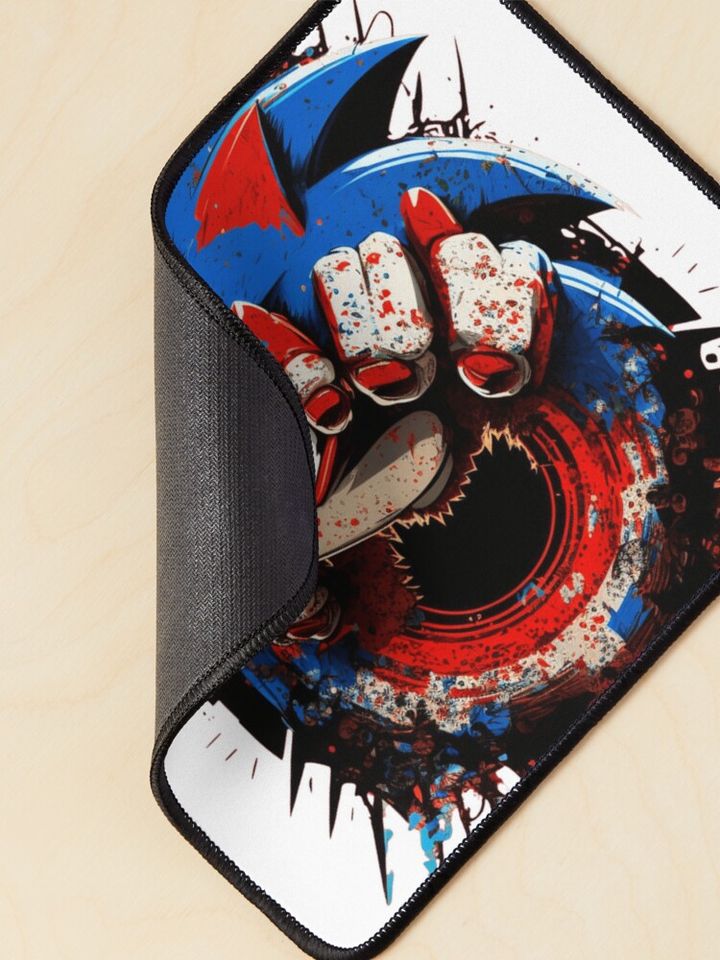 Angry Sonic - The Hedgehog Mouse Pad | ID 12791534 by Cesar Santos ...