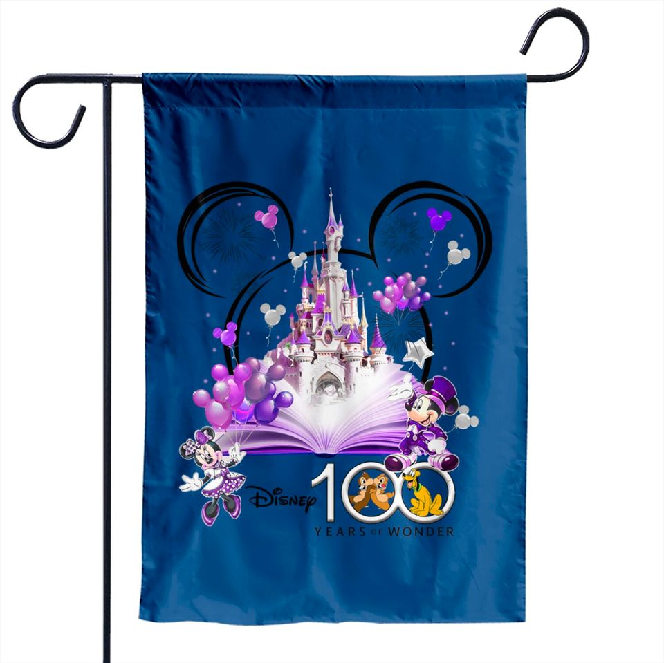 Mickey and Friends Disney 100 Years Of Wonder Garden Flags, Disney 100 ...