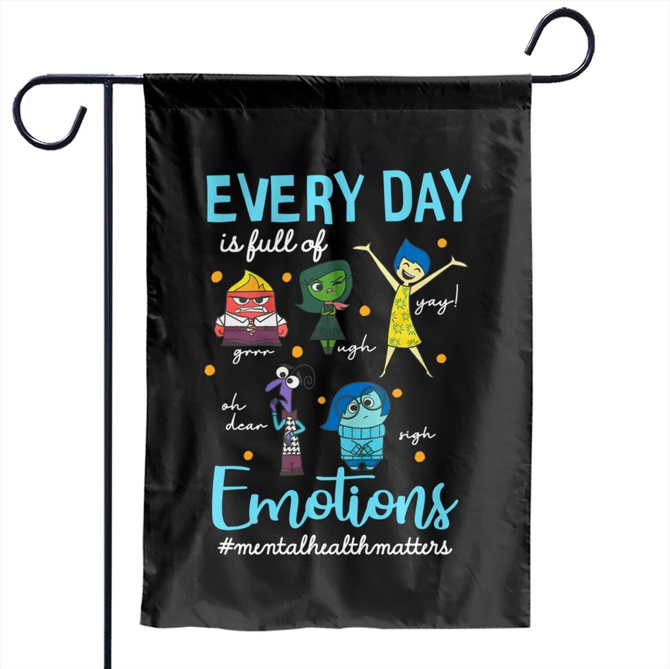 Every Day Emotions Mental Health Matter Garden Flags / Inside Out ...