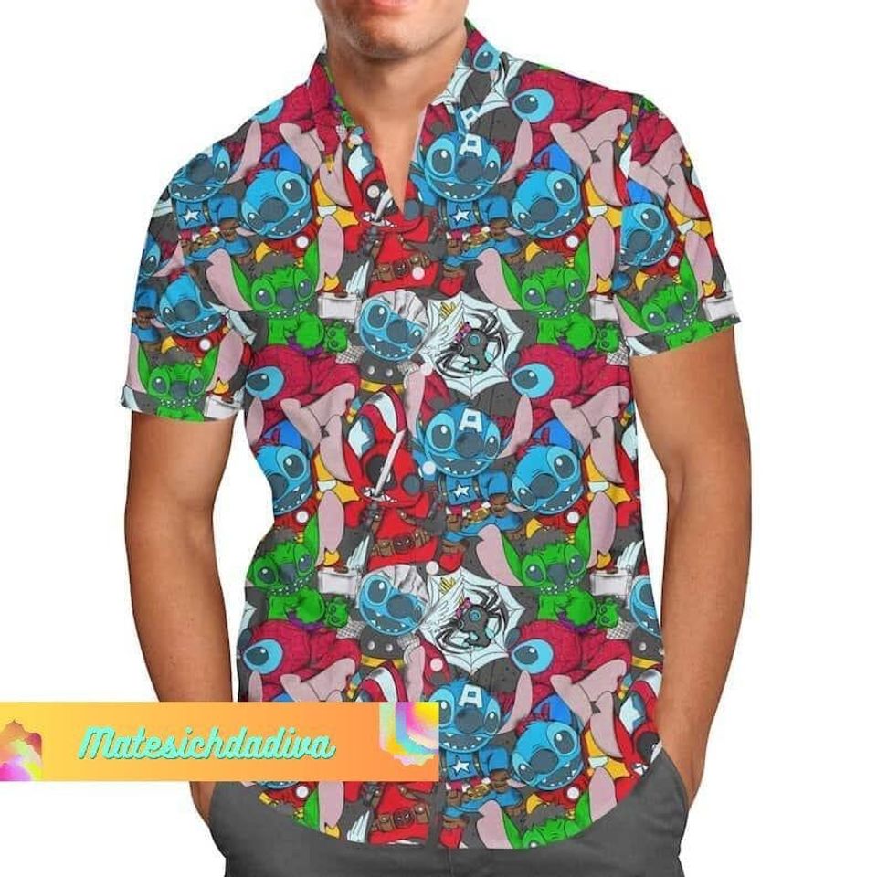 Lilo And Stitch Hawaiian Shirt, Disney Lilo And Stitch Vacation Shirt ...