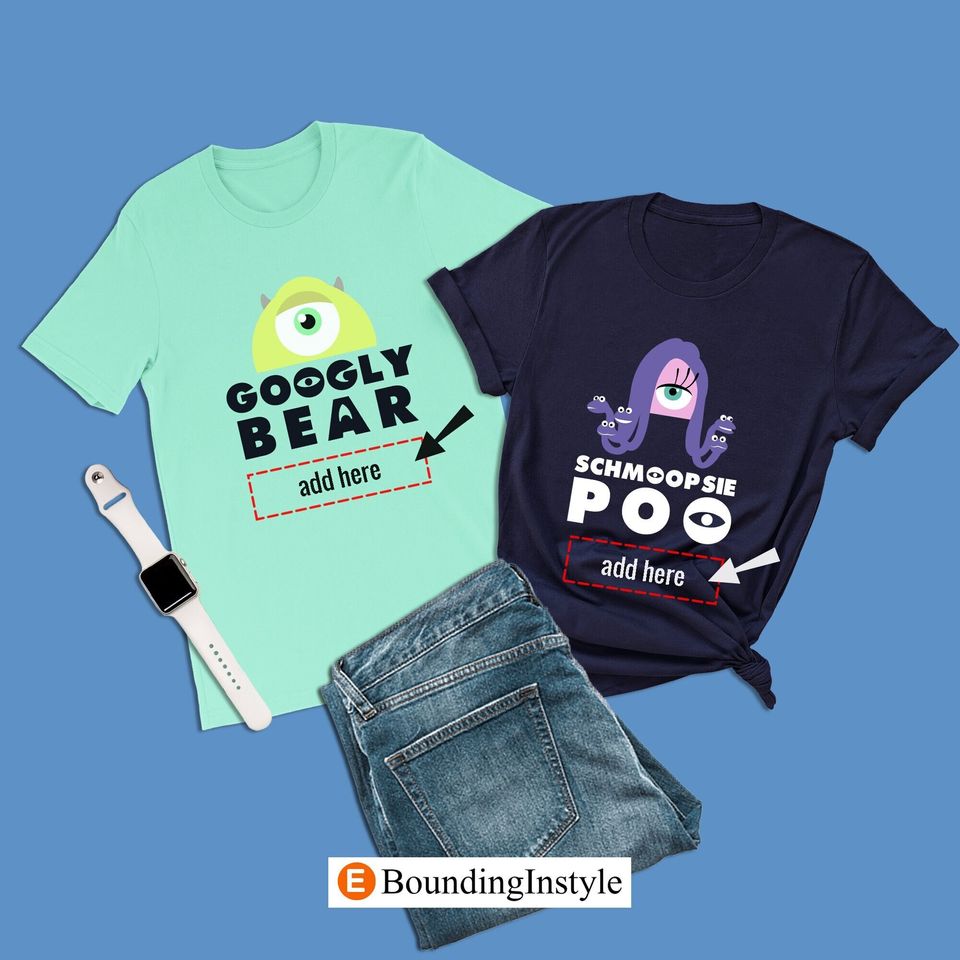 Custom Disney Matching Shirt, Googly Bear Schmoopsie Poo, Mike and ...
