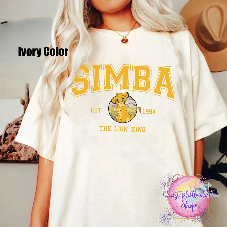 Simba EST 1994 Tshirt, Color Shirts, Lion King Shirt, Disney Simba ...