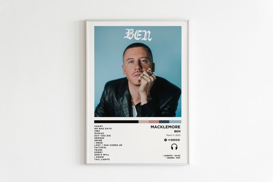 Macklemore - Ben Album Poster / Album Cover Poster | ID 12725415 by ...