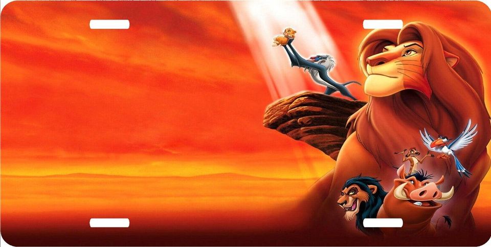 Lion King Simba Pride Rock - Walt Disney License Plate | ID 12737855 by ...