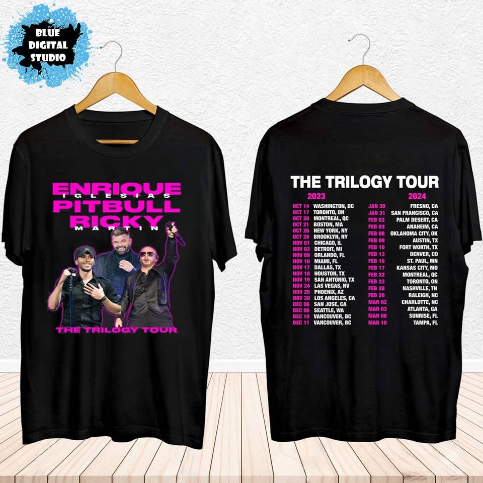 The Trilogy Tour 2023 2024 Enrique Iglesias T-Shirt | ID 12733092 by ...