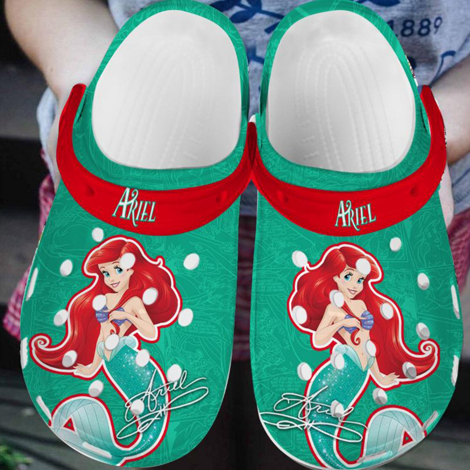 The Little Mermaid Ariel Princess Disney Clogs, Cartoon Slippers ...