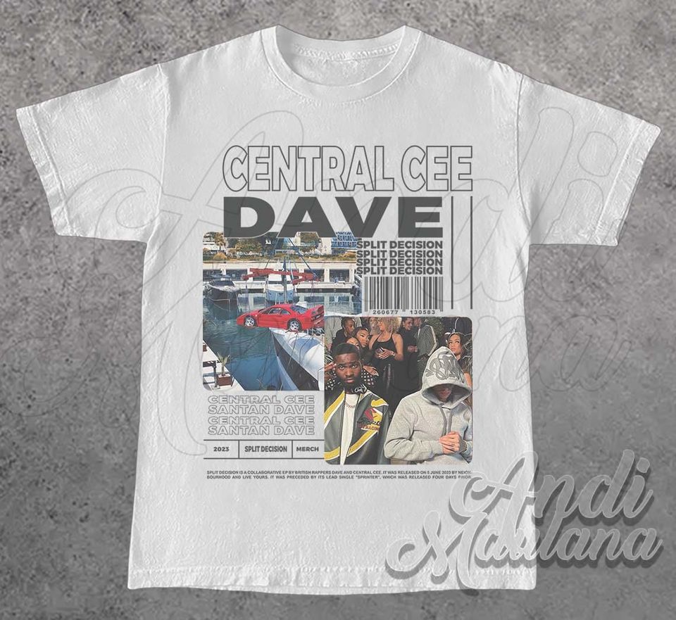 CENTRAL CEE x DAVE T-Shirt, Central Cee Santan Dave Merch | ID 12752476 ...