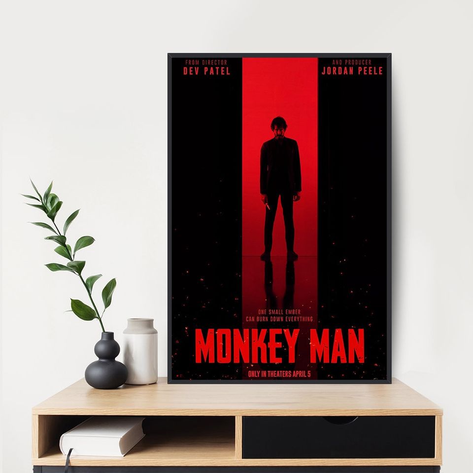 Monkey Man 2024 Movie Poster | ID 12766787 by Iain Brown | Printblur