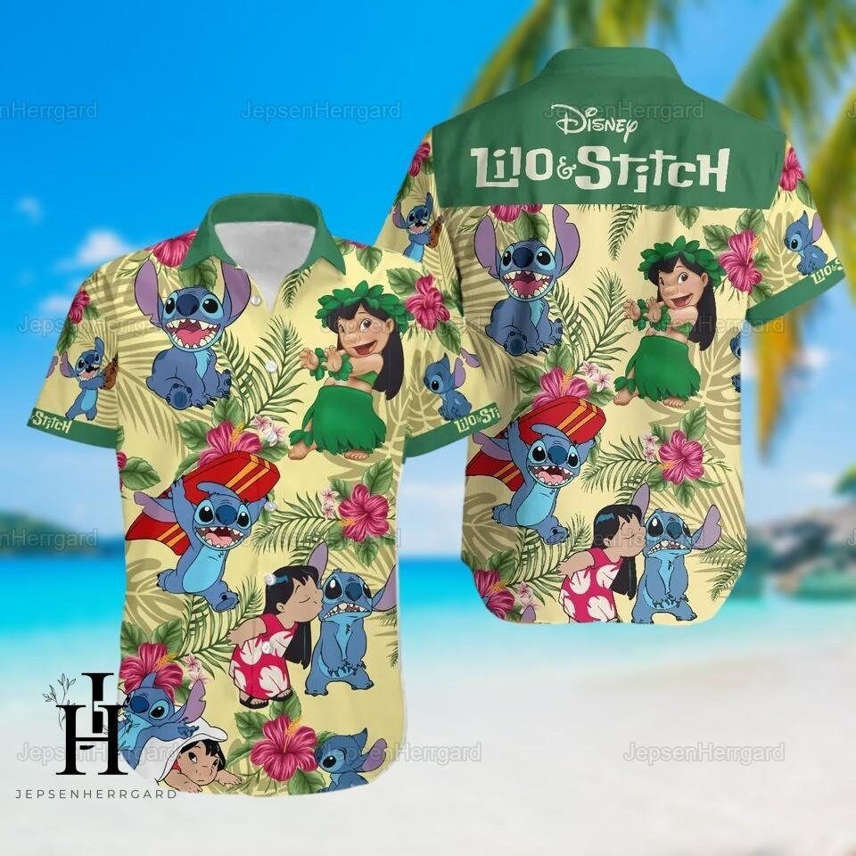 Lilo & Stitch Hawaiian Shirt, Stitch Tropical Shirt, Stitch Summer ...