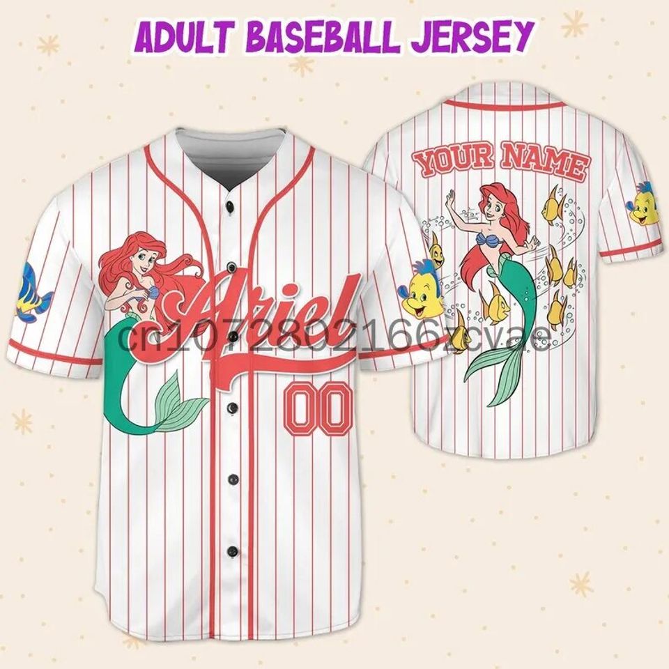 2024 Customized Disney Ariel Princess Baseball Jersey | ID 20779486 by ...
