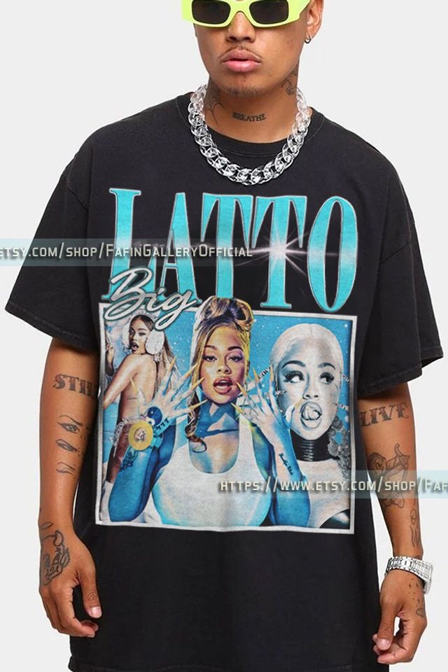 RETRO BIG LATTO Shirt, Latto Big Energy Rap Shirt, Big Latto The ...