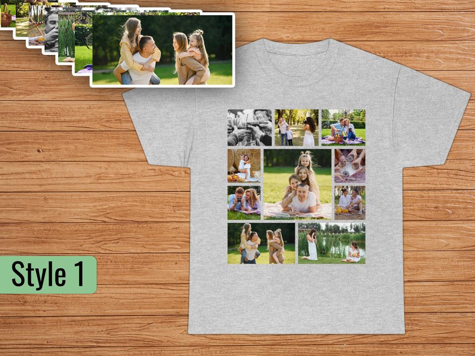 Custom Collage Shirt, Custom Shirt, Personalized Shirt, Photo Collage ...