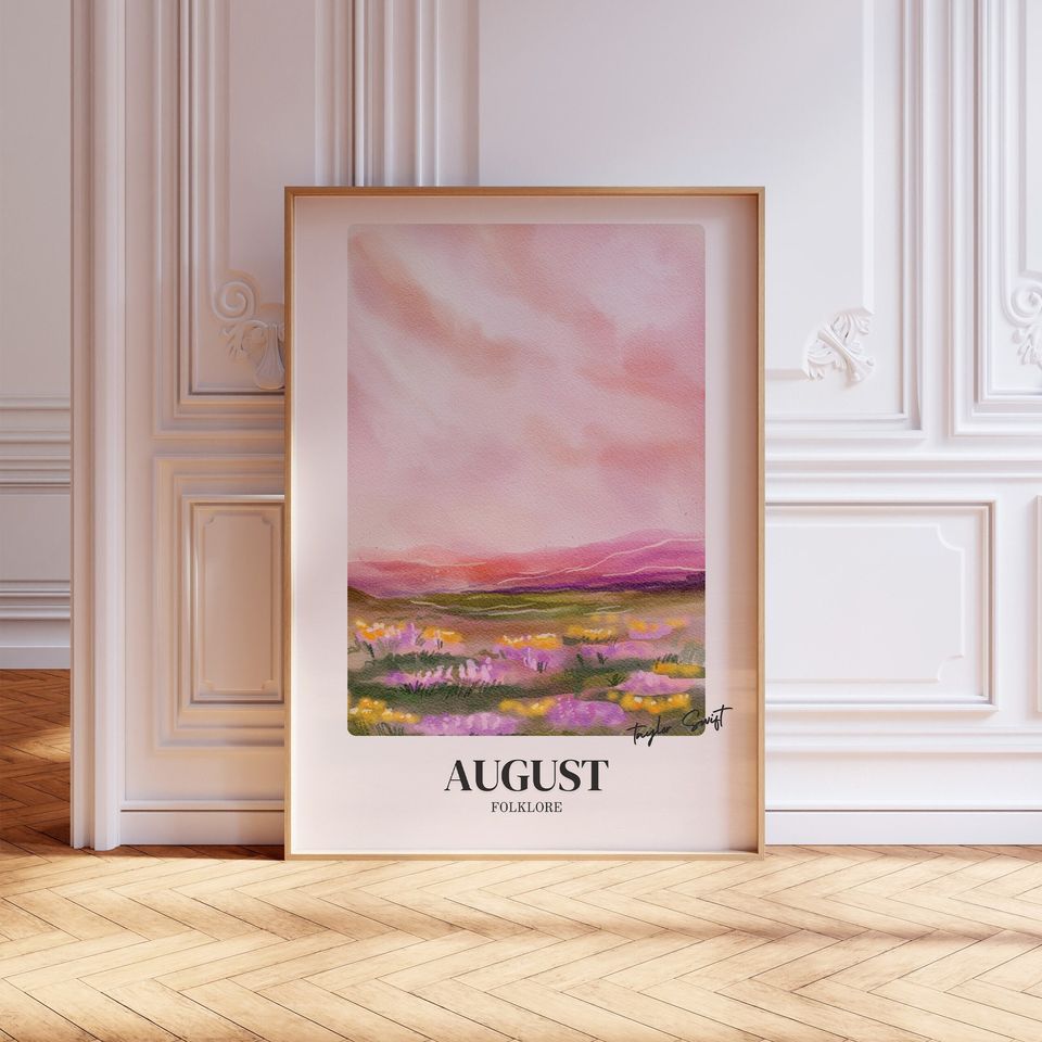 August Print - Taylor Poster, Folklore Album Print | ID 12866064 by ...