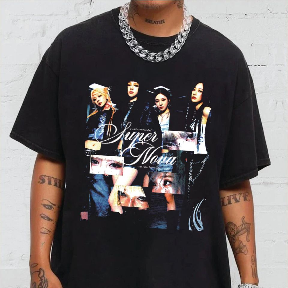 Aespa Supernova Tee, Aespa World Tour Shirt, Aespa Ningning, Karina ...
