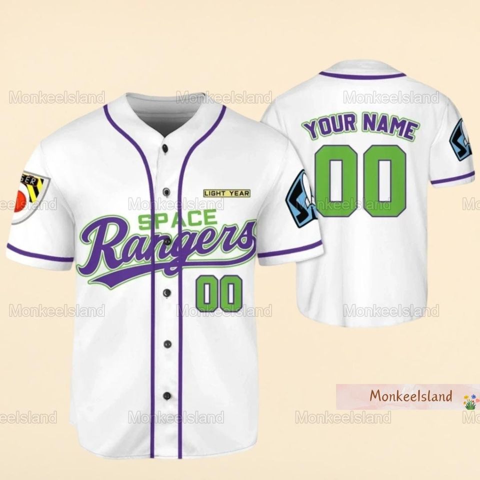 Personalized Buzz Lightyear Jersey, Disney Toy Story Baseball Jersey ...