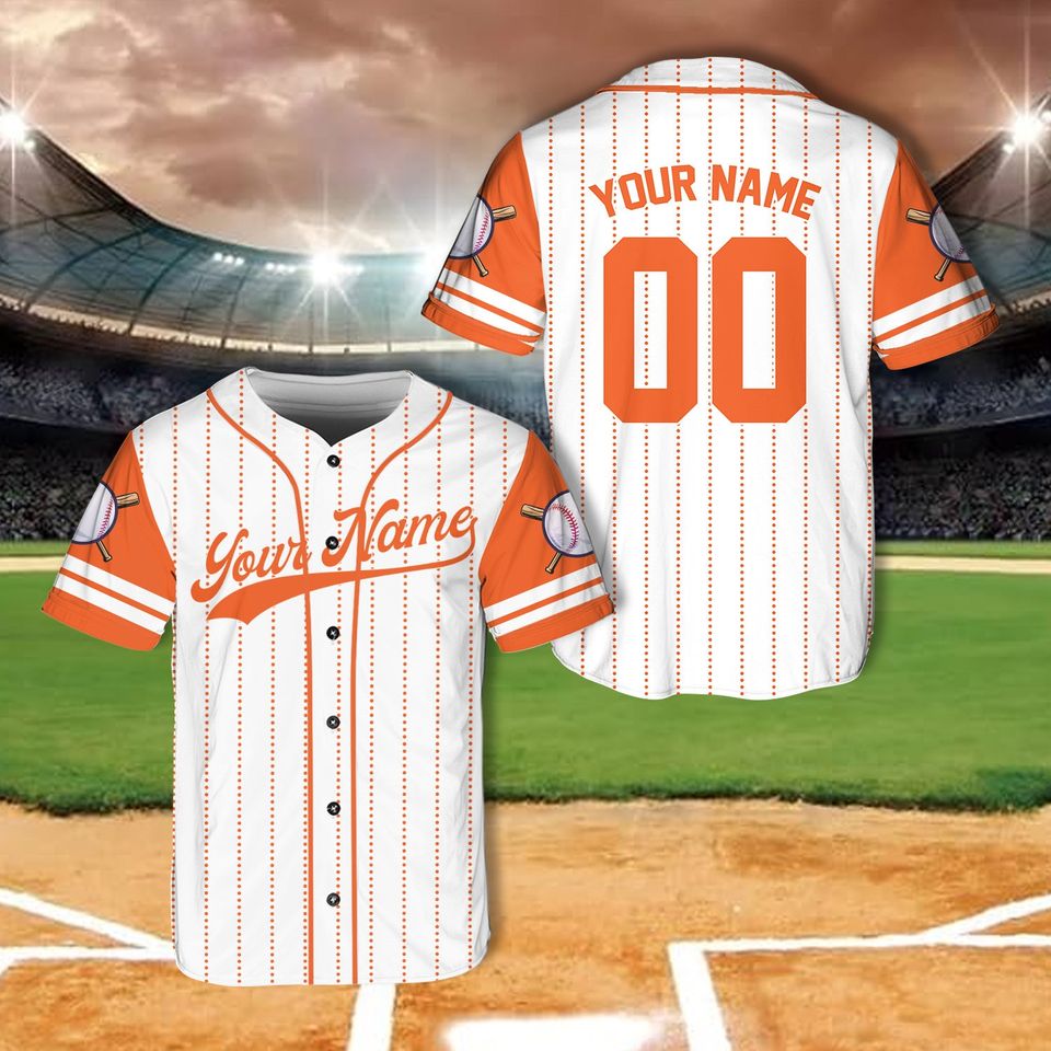 Custom Color Stripe Line Color White Baseball Jersey Personalized ...