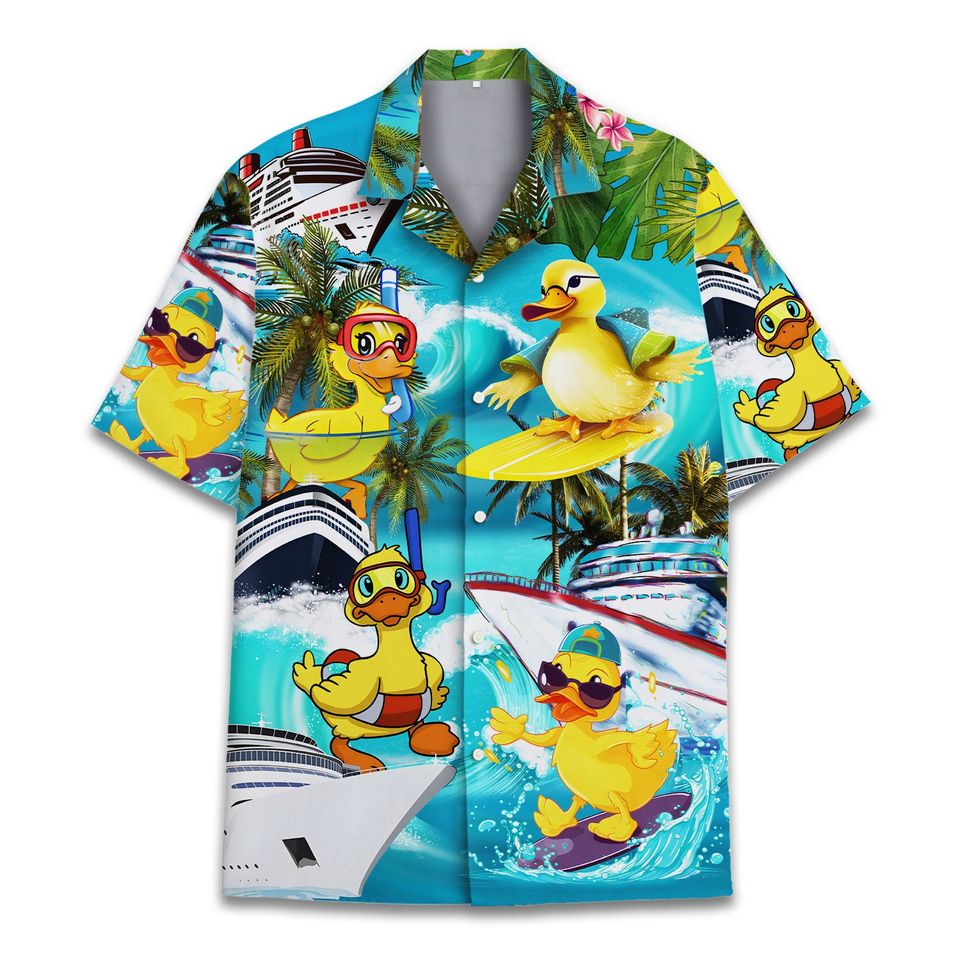 Tropical Duck Hawaiian Shirts for Men Women, Aloha Summer Hawaiian ...