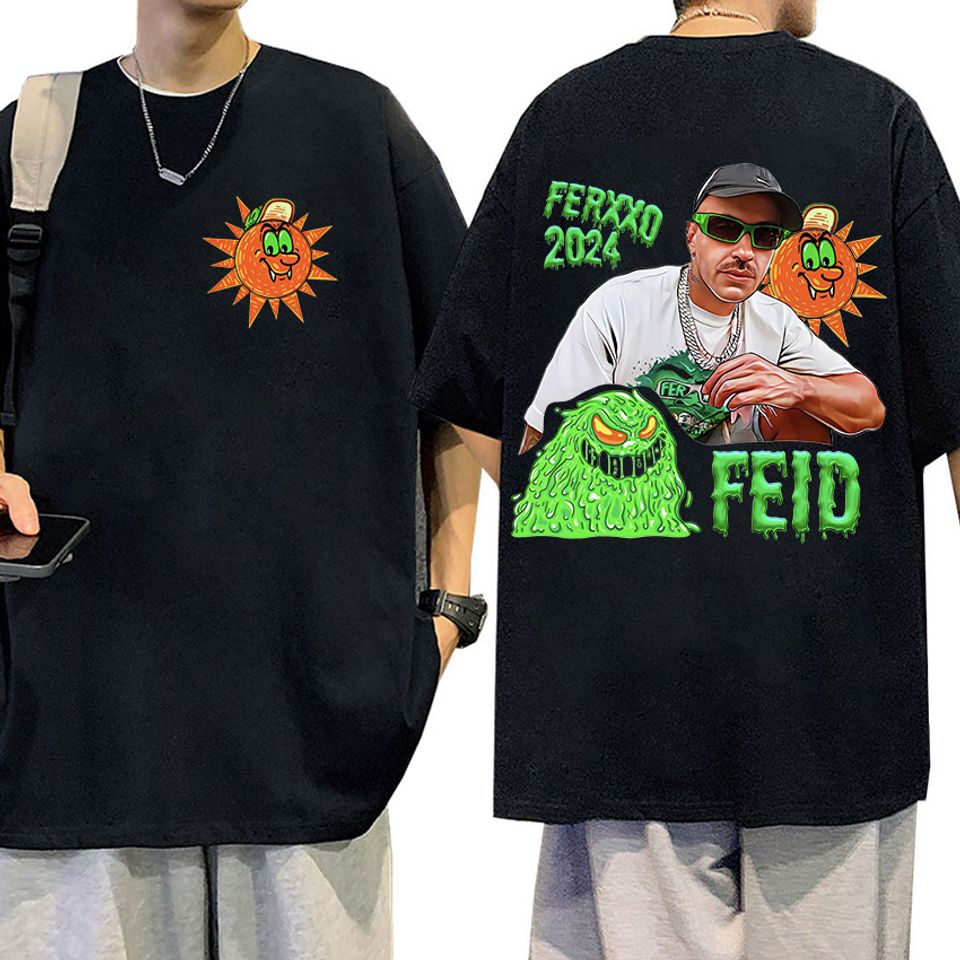 Rapper Feid Ferxxo Tour 2024 Cotton T Shirts, Rapper Feid Ferxxo ...