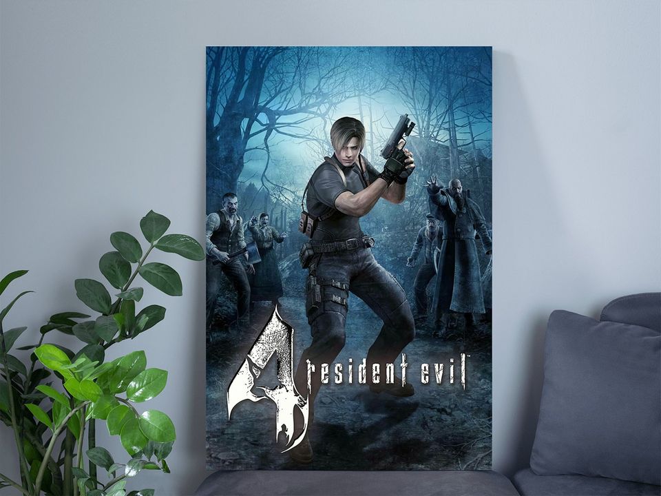 Resident Evil 4 Poster | Leon Kennedy Albert Wesker Ada Wong Poster ...
