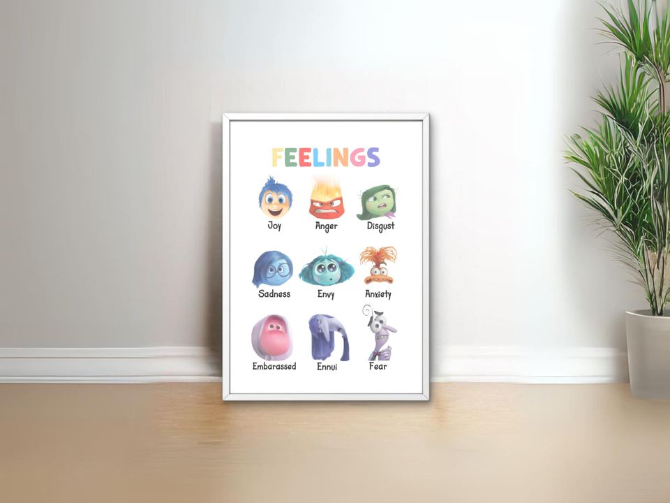 Your Inside Out Feelings Emotions Poster Movie Cute Poster Digital ...