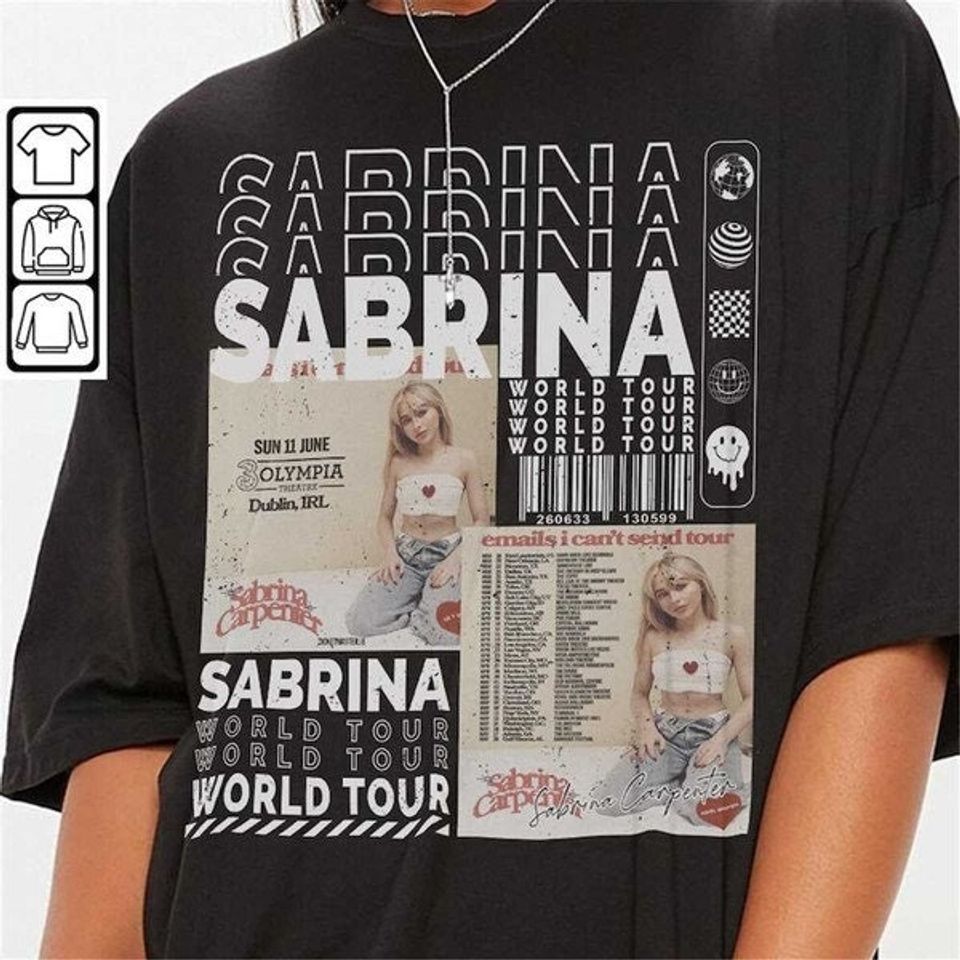 Sabrina Carpenter Short And Sweet Tour Cotton Tee | Sabrina Carpenter ...