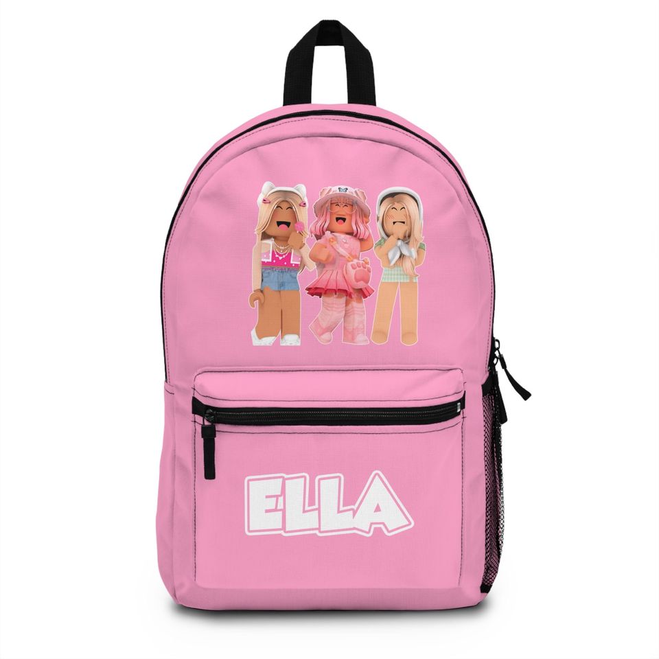 Custom Roblox Girl Backpack, Personalized School Bag, Roblox School Bag ...