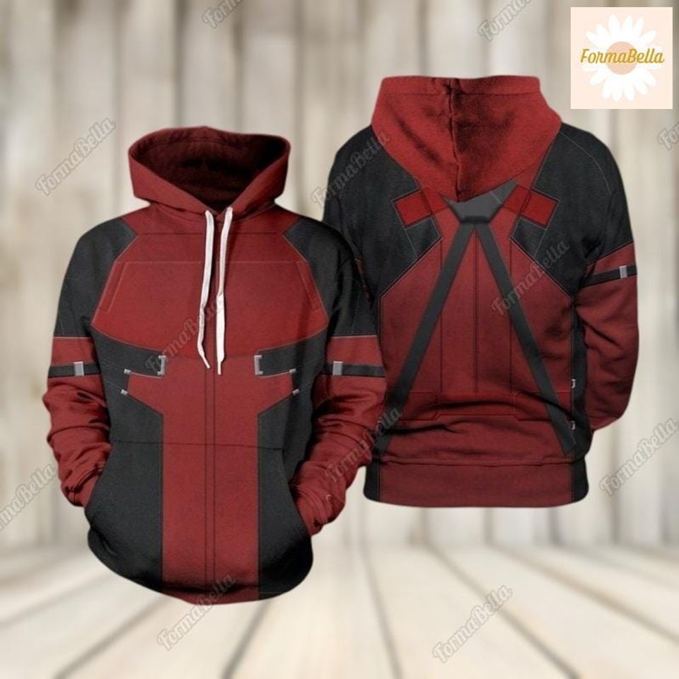 Halloween Deadpool Costume Hoodie, Deadpool 3 Movie Shirt, Deadpool And ...