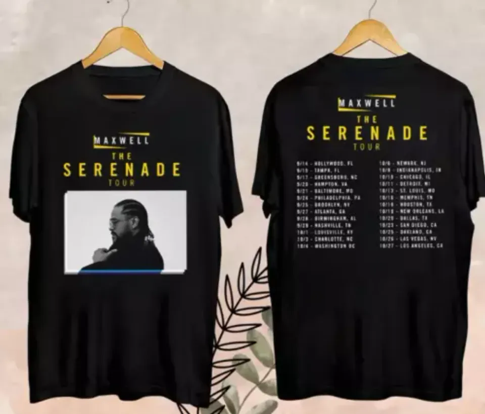 Maxwell 2024 Tour Fan Shirt, Maxwell The Serenade Tour 2024 Shirt ...