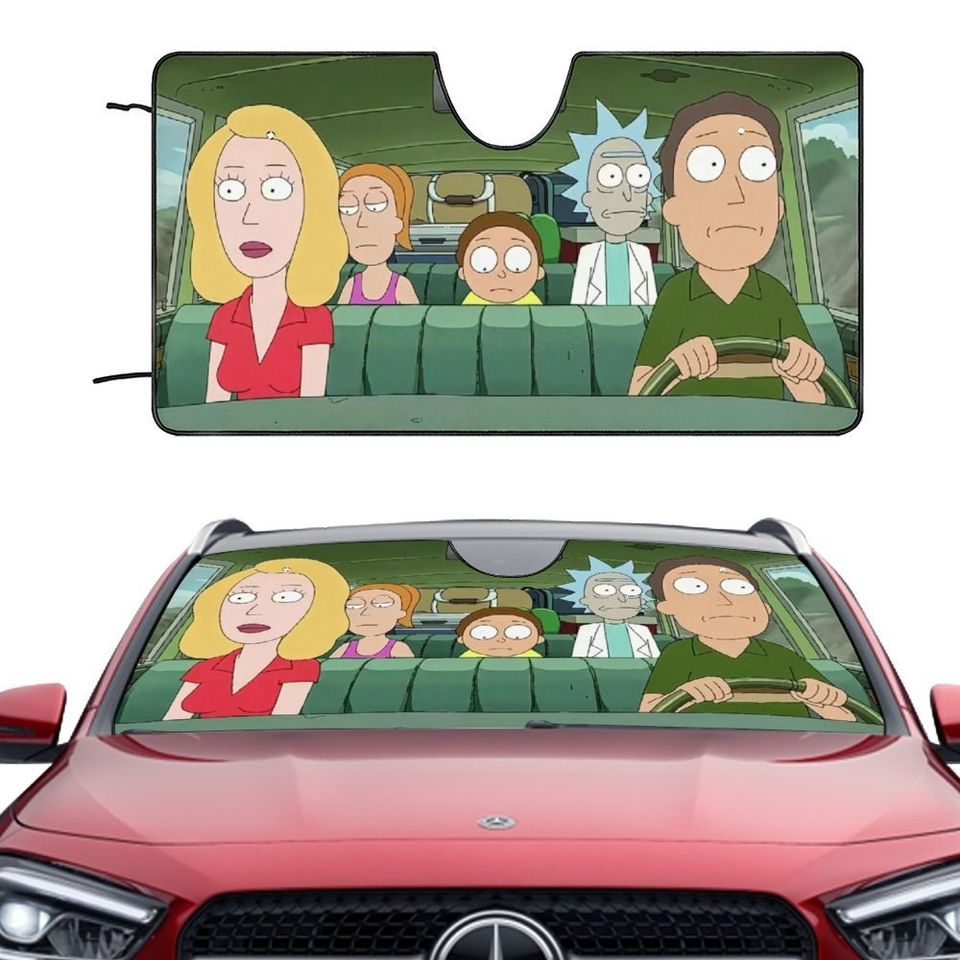Rick & Rickandmorty car visors, animated car visors, Rick's car ...