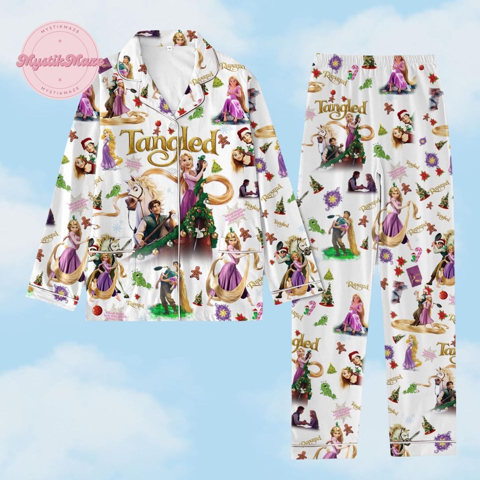 Halloween Tangled Pajamas Set, Wdw Disney Princess Shirt, Retro ...