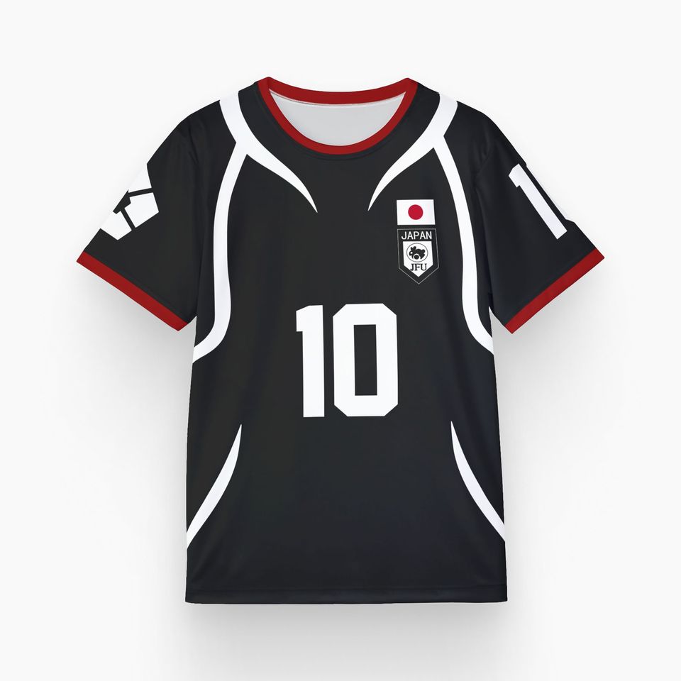 Blue lock japan u20 football jersey black edition, blue lock sae itoshi ...