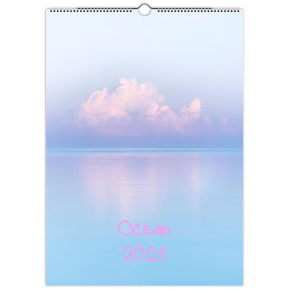 Gift Ocean Calendar 2025 - Coastal Photography Sea, Wall Hanging ...
