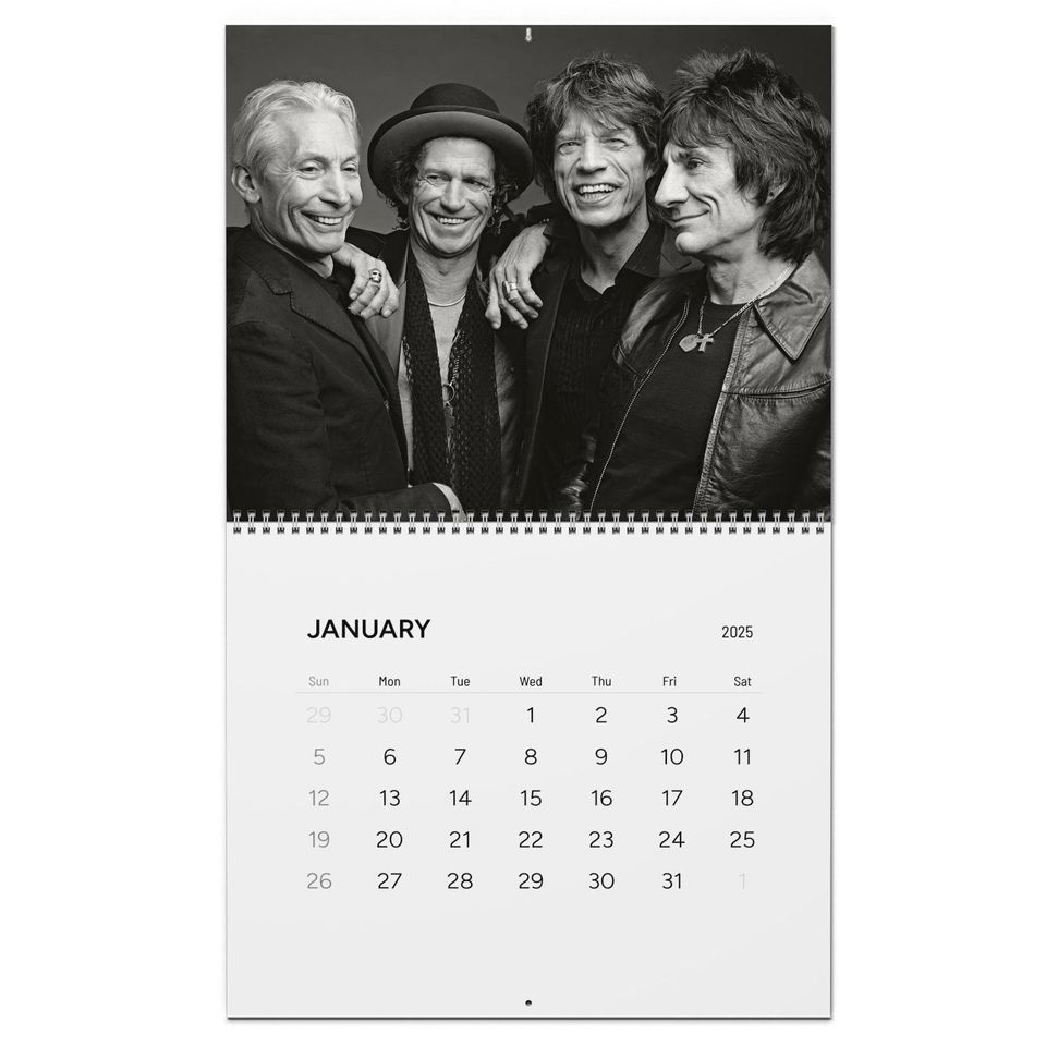 Rock Legends Calendar 2025, Iconic Rock Bands Wall Calendar, Music ...