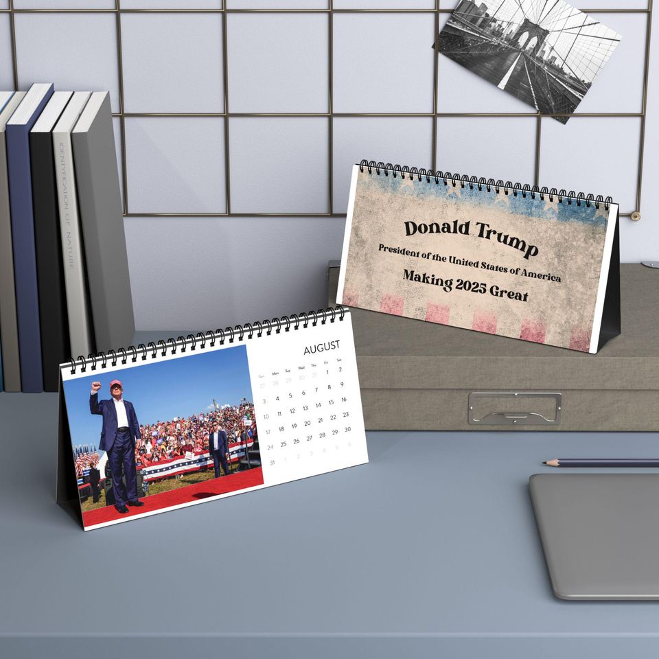 Trump Calendar, Trump Desk Calendar 2025, Desktop Calendar | ID ...