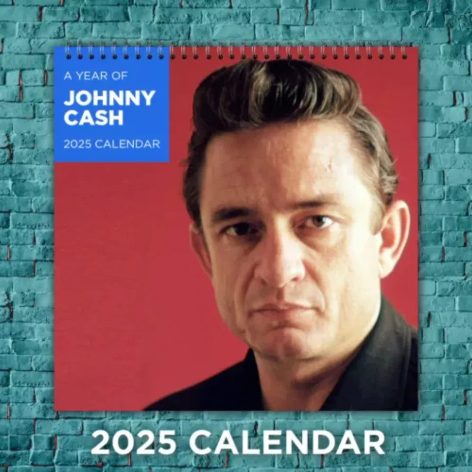 Johnny Cash 2025 Country Legends Calendar, 12-Month Singer Wall ...