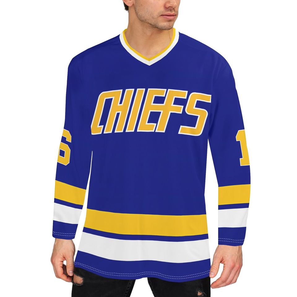 Hanson Brothers Charlestown Chiefs 16 Jack Slap Shot Movie Men's Hockey ...
