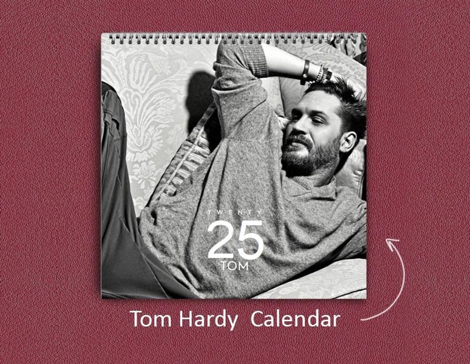 Tom Hardyy Calendar 2025 | Tom Hardyy 2025 Celebrity Wall Calendar ...