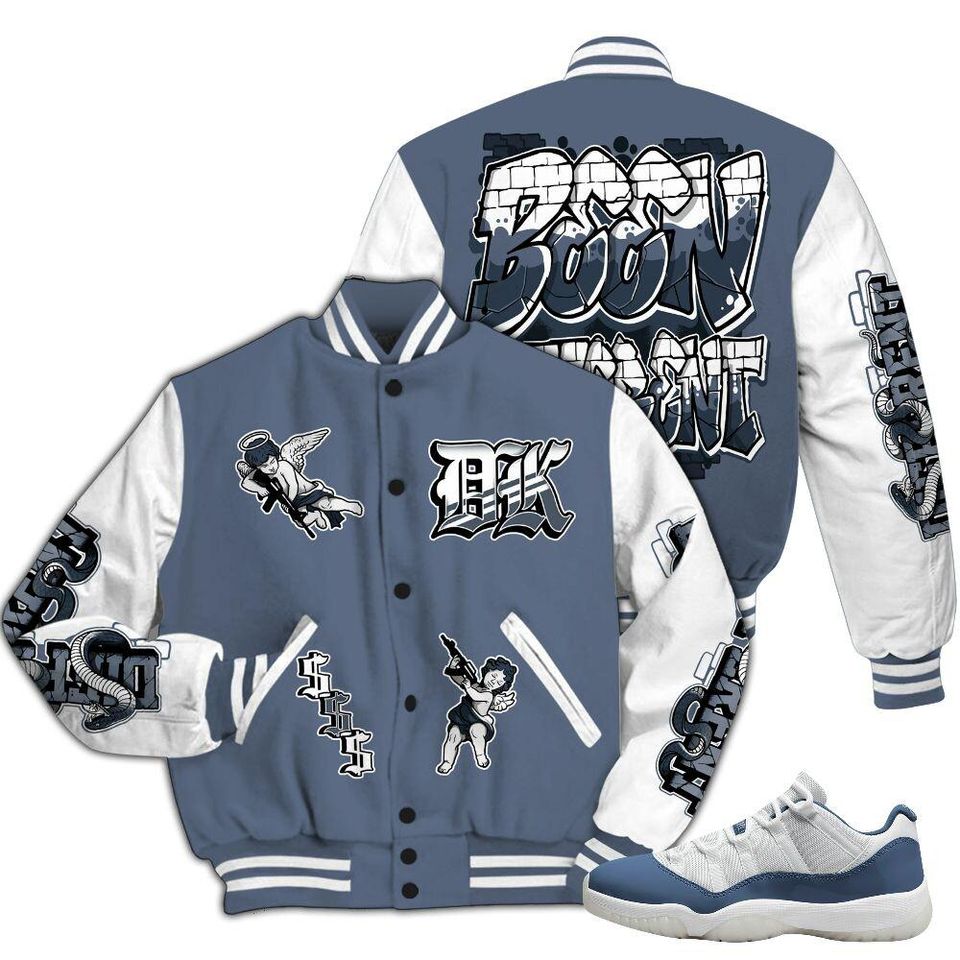 Low Diffused Blue 11s Varsity Jacket, Streetwear Varsity Jackets, To ...
