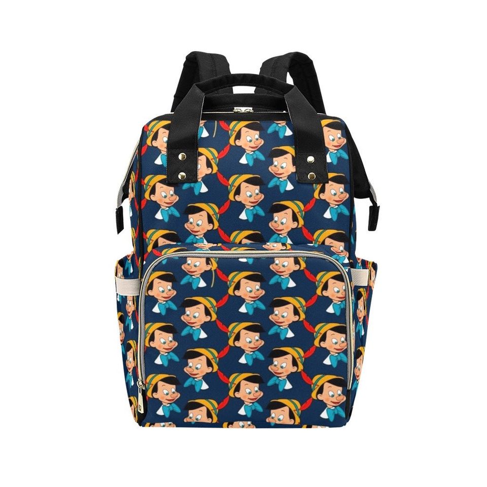 Pinocchio Diaper Bag Backpack | Pinocchio Backpack | Disney Diaper Bag ...
