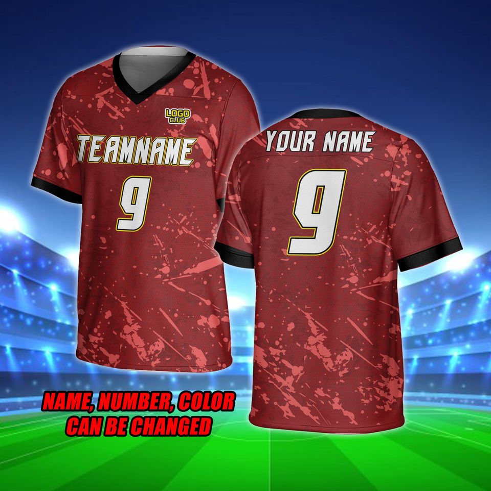 Custom Football Team Jersey, Sports Football Team Uniform Game Day ...