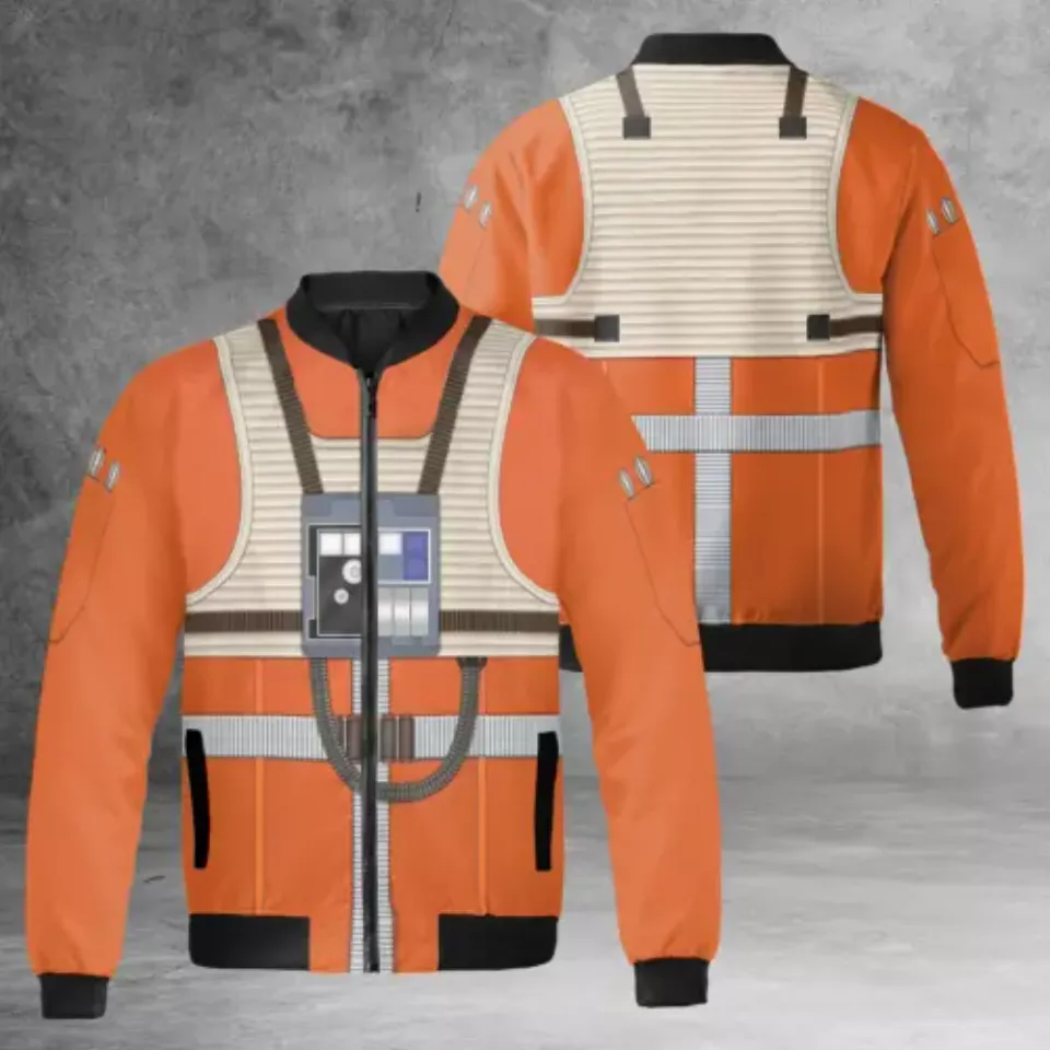 Star Wars Luke Skywalker X-Wing Pilot Fighter Cosplay Costume Jacket ...