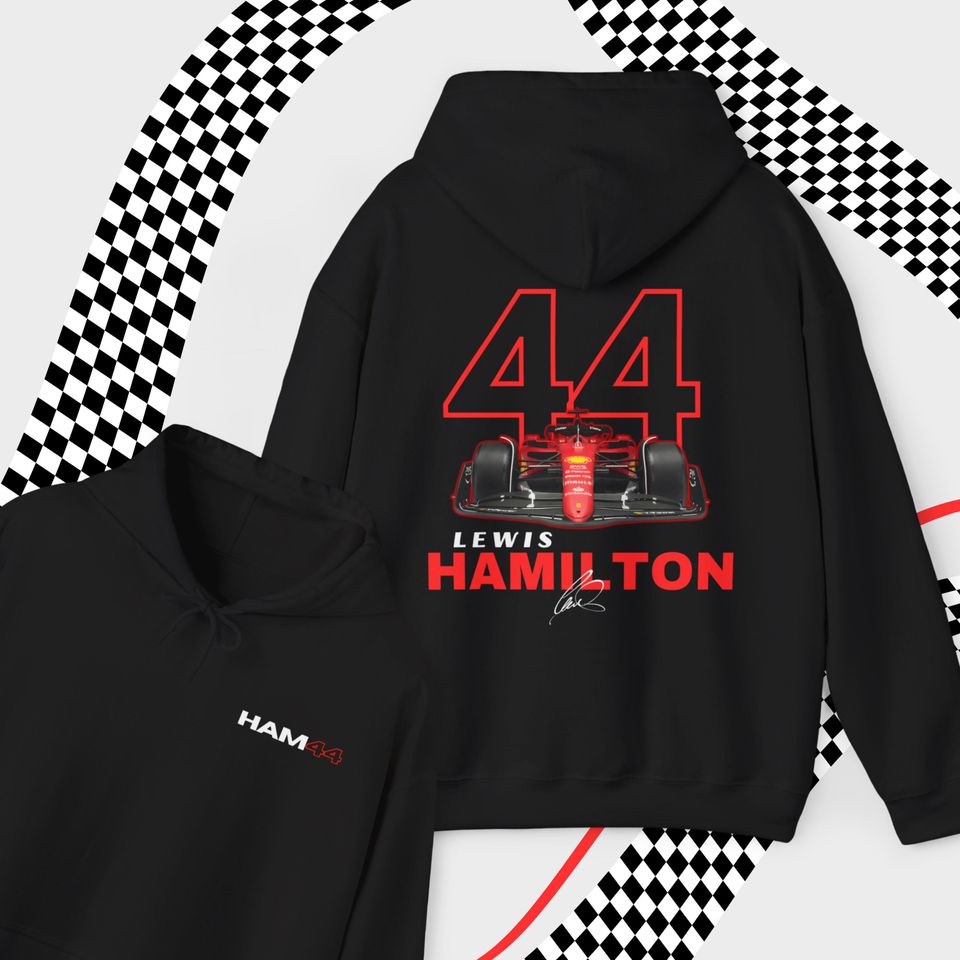 Lewis Hamilton Scuderia Formula One Unisex Hoodie Gildan Ferrari F1 Two ...