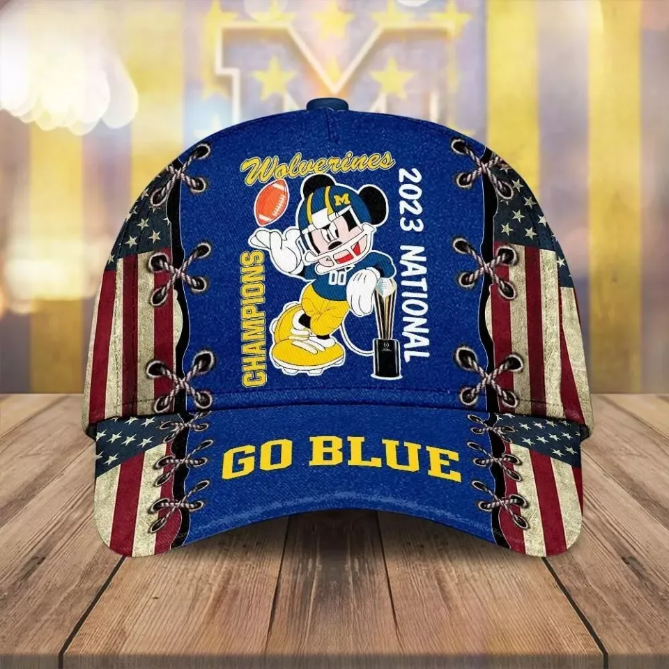 Michigan x Mickey National Champions Cap, Michigan Game Day Football ...